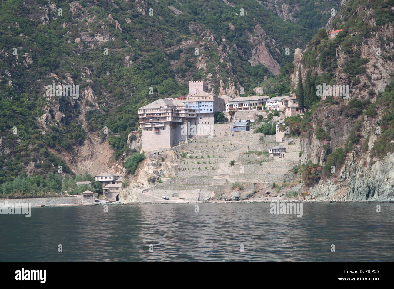 Greece, Mount Athos monasteries Stock Photo - Alamy