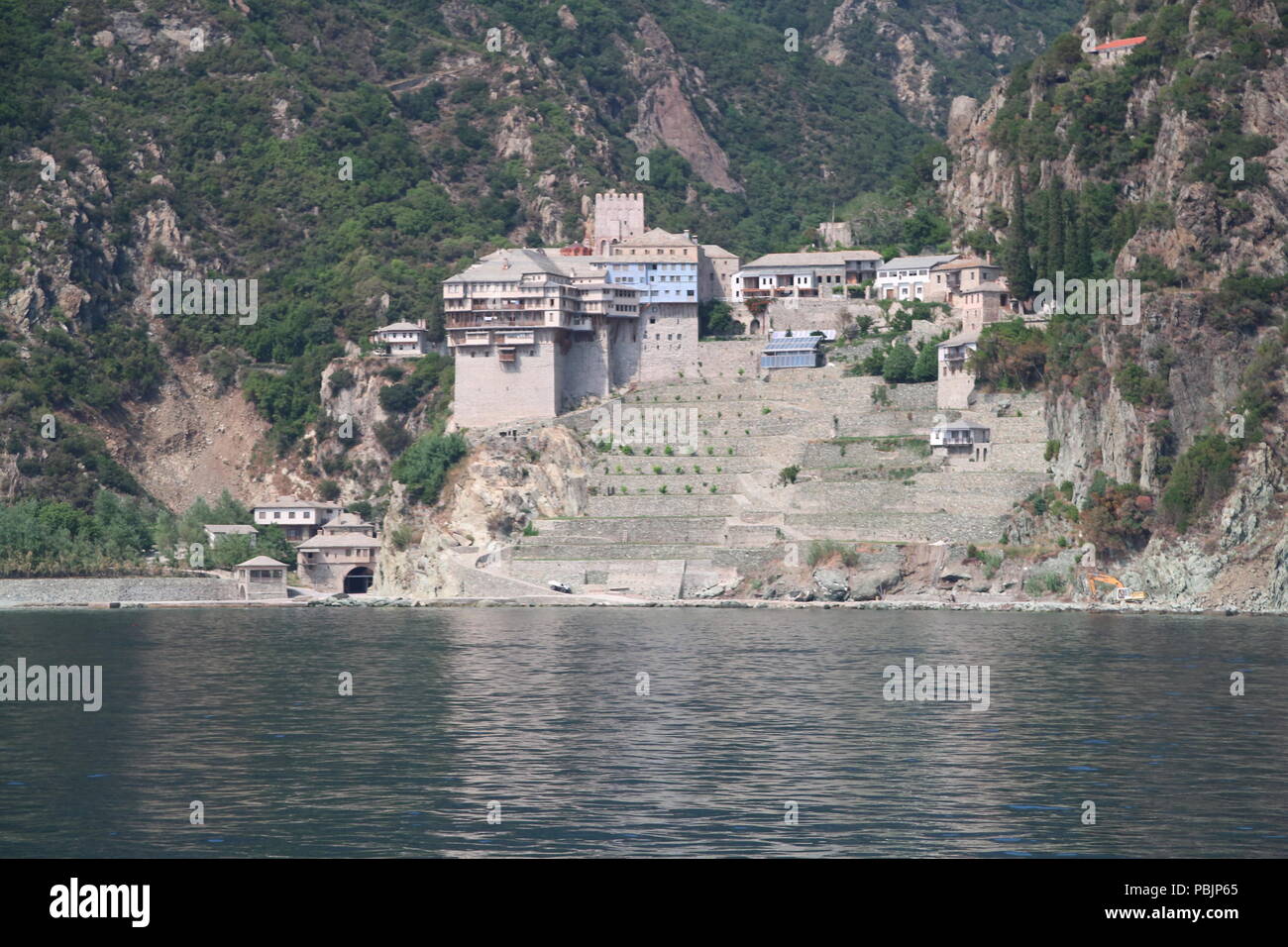 Greece, Mount Athos monasteries Stock Photo - Alamy