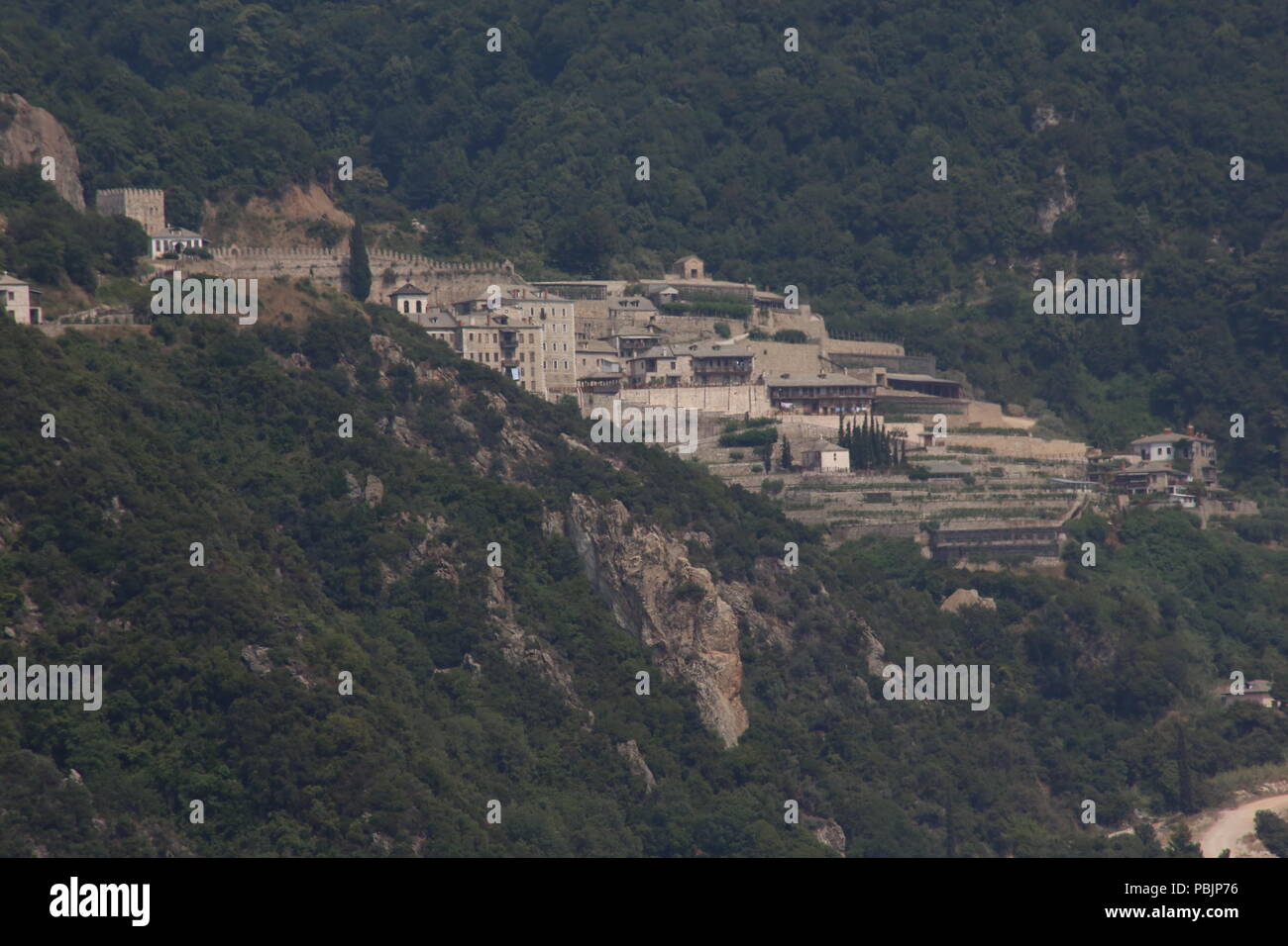 Greece, Mount Athos monasteries Stock Photo - Alamy