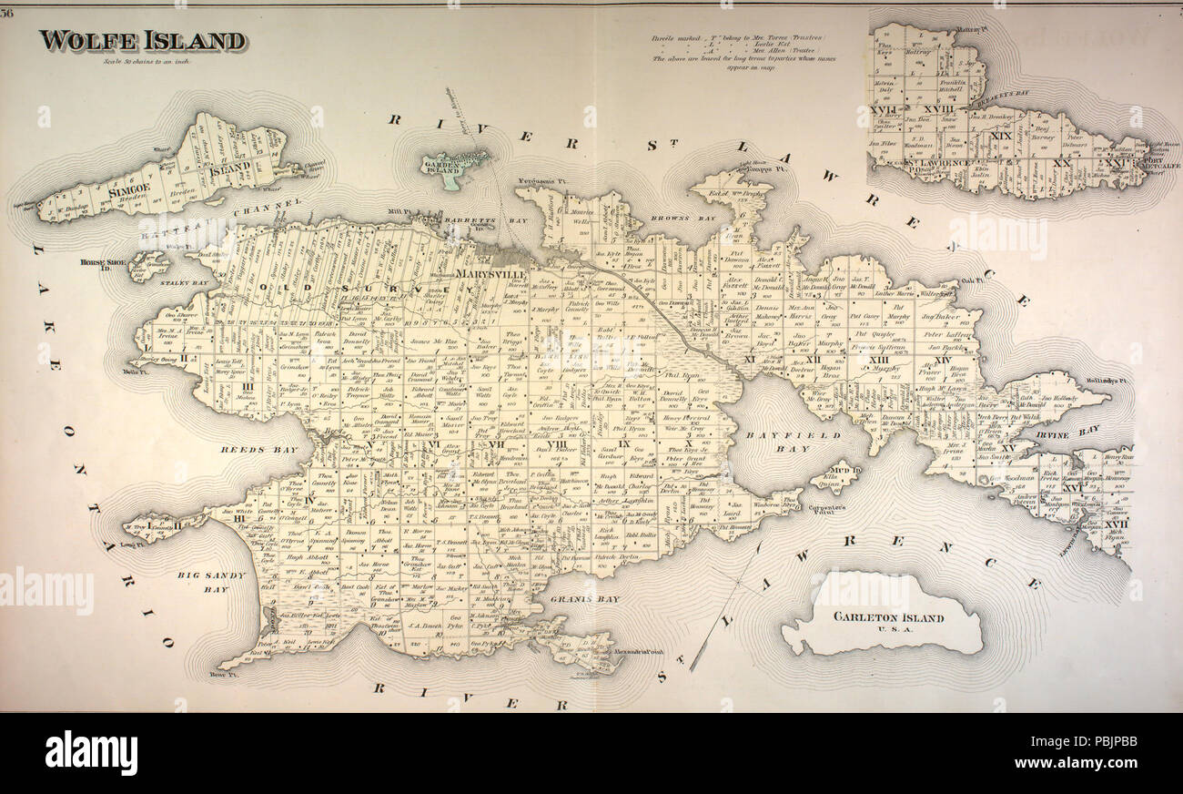 Wolfe map hi-res stock photography and images - Alamy