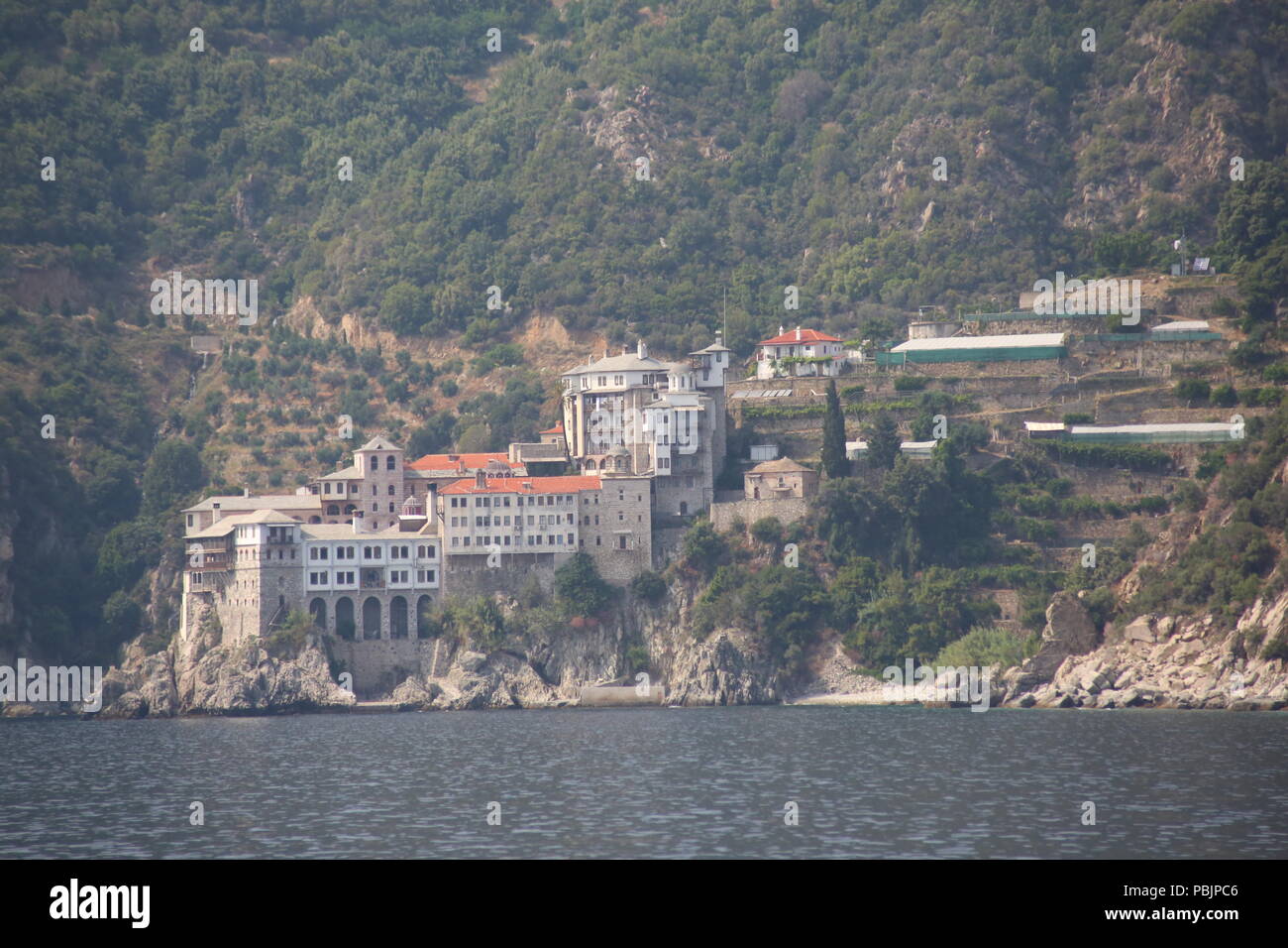 Greece, Mount Athos monasteries Stock Photo - Alamy