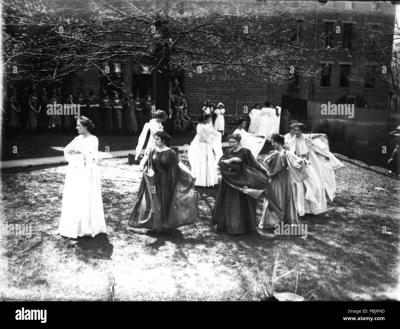 1866 Women dancing in Oxford College production of 'The Piper' 1911 ...