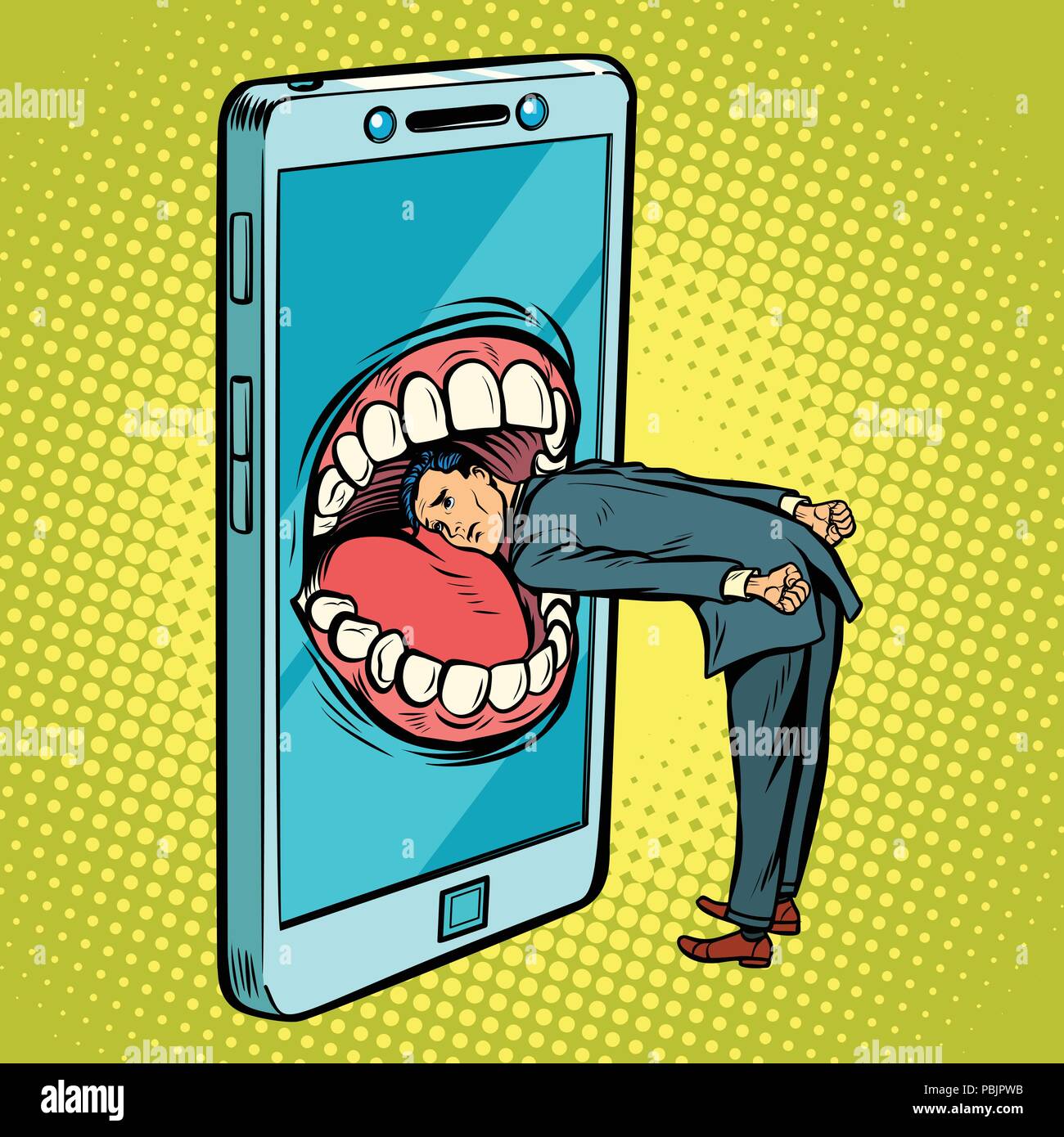 Bite man Stock Vector Images - Alamy