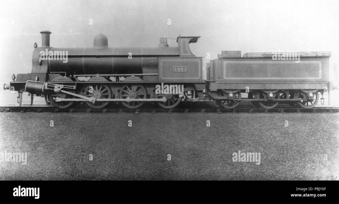 . English: Photograph of LNWR locomotive No. 1881 B Class . During or ...