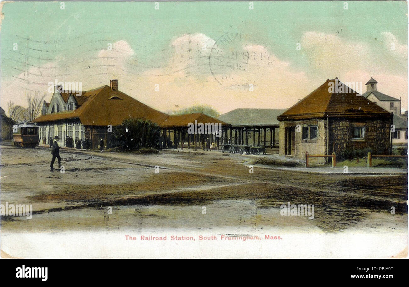 . English: South Framingham station (Framingham Railroad Station ...