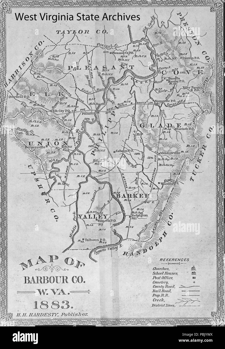 Va map hi-res stock photography and images - Alamy