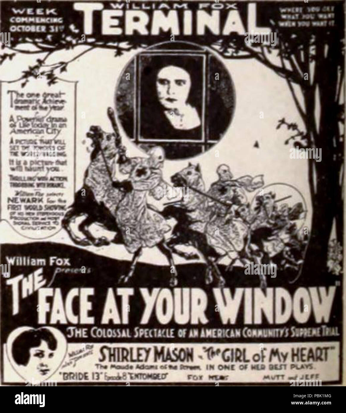 The face at the window 1920 hi-res stock photography and images - Alamy