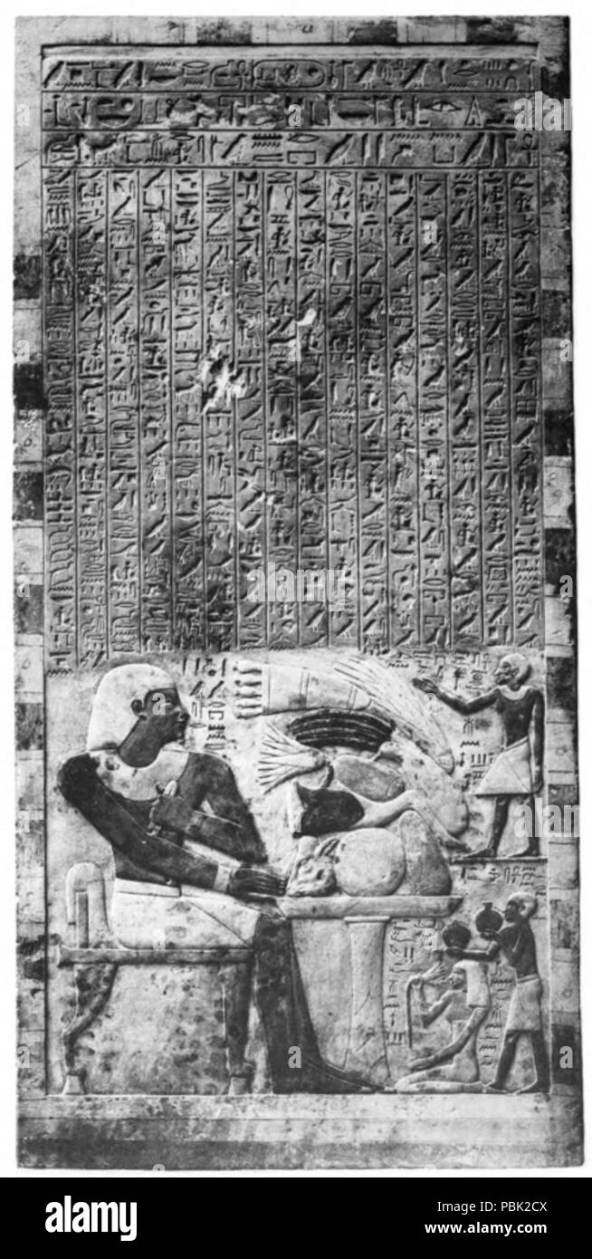 1703 The stela of Menthu-weser,. Williams, Caroline Ransom Plate I ...