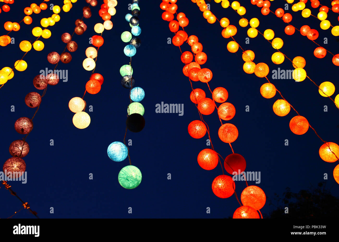 many chinese lanterns Stock Photo - Alamy