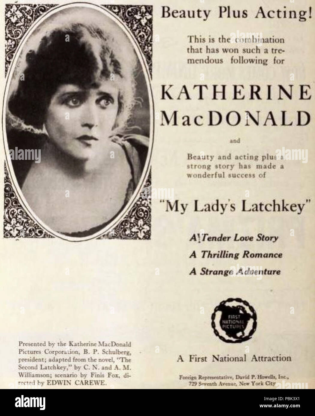 1075 My Lady's Latchkey (1921) - 7 Stock Photo - Alamy