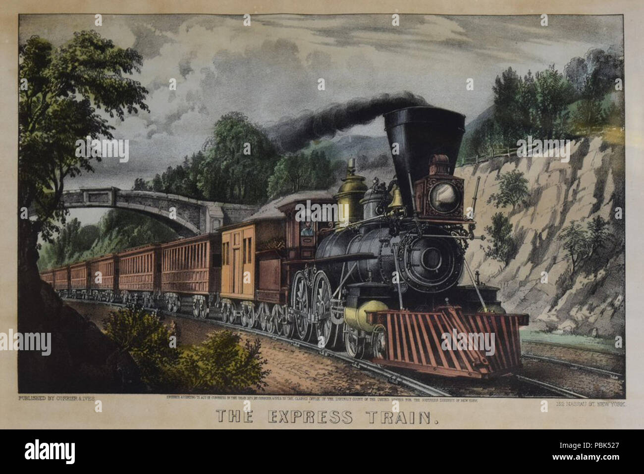 1632 The Express Train (color Stock Photo - Alamy