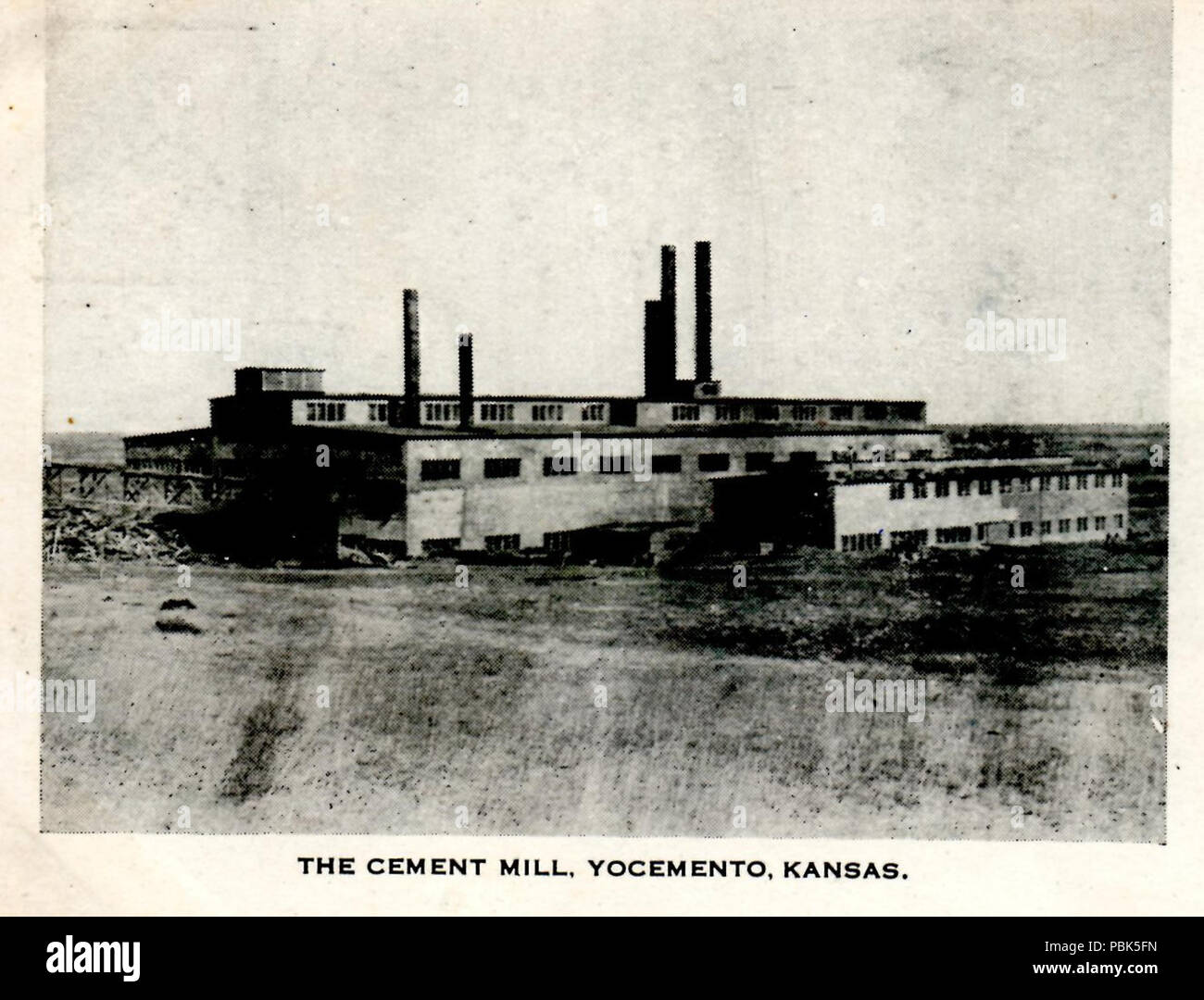 1622 The Cement Mill, Yocemento, Kansas. (SW Stock Photo - Alamy