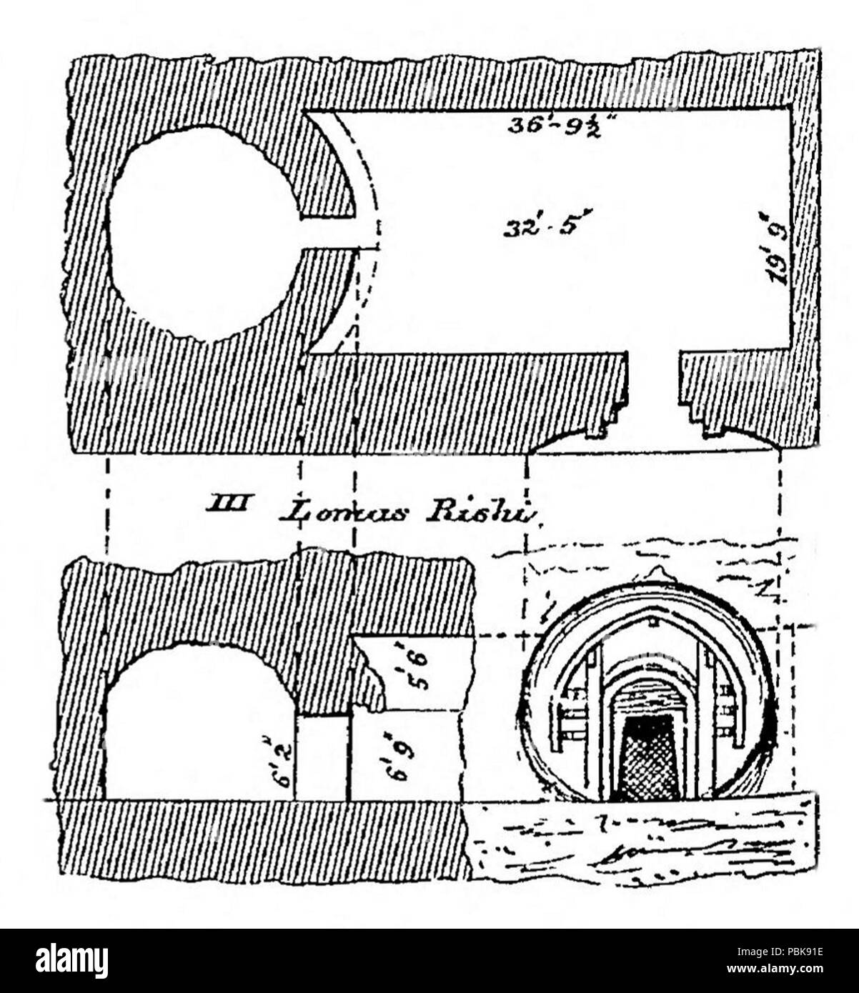 932 Lomas Rishi cave in Barabar Stock Photo - Alamy