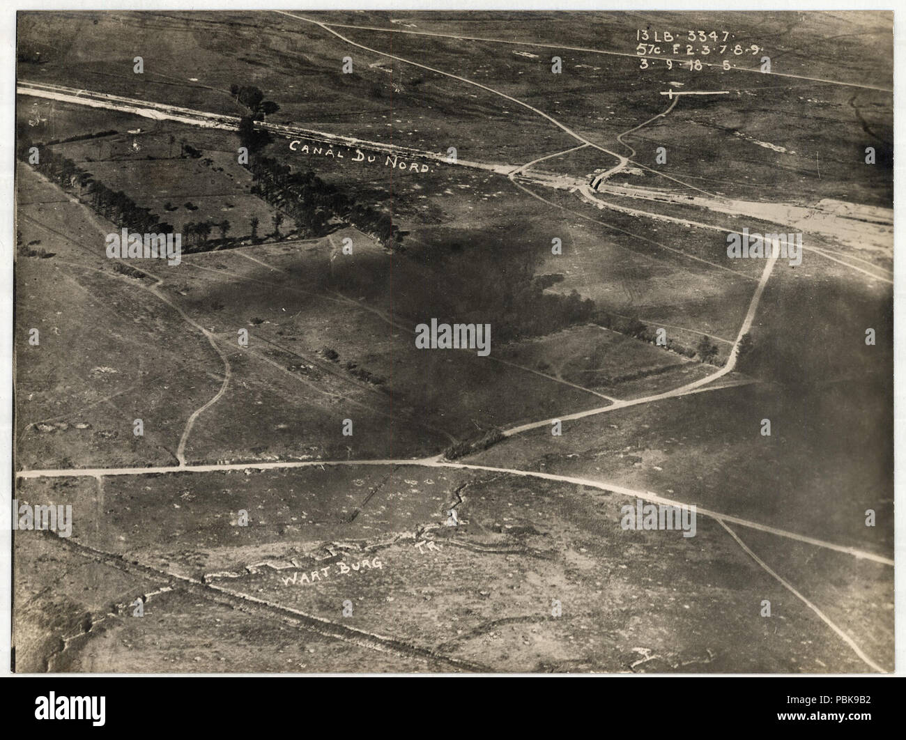 Trench warfare ww1 map hi-res stock photography and images - Alamy