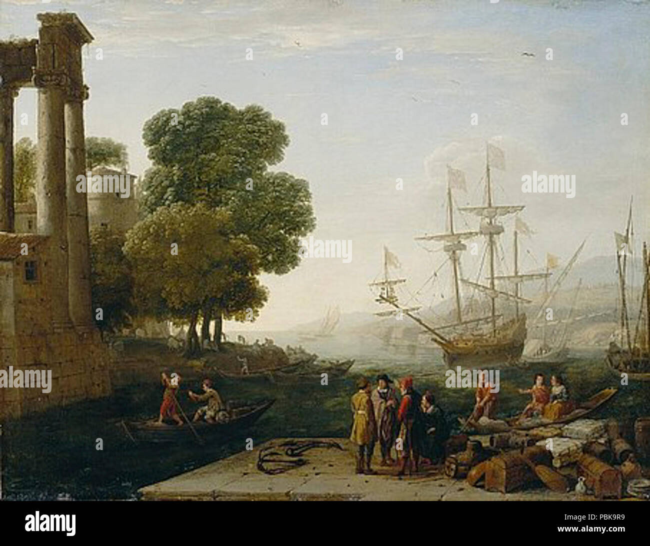 Claude lorrain a seaport hi-res stock photography and images - Alamy