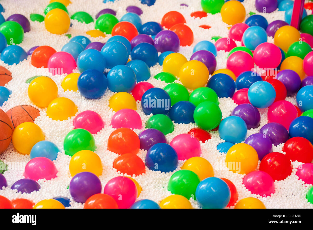Yellow balls pink background abstract hi-res stock photography and ...