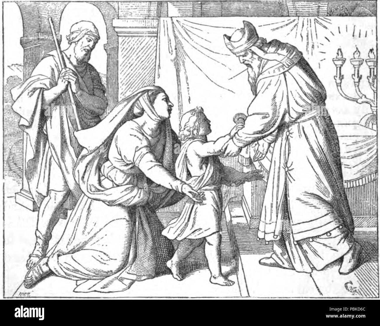 741 Hannah brings Samuel to Eli Stock Photo - Alamy