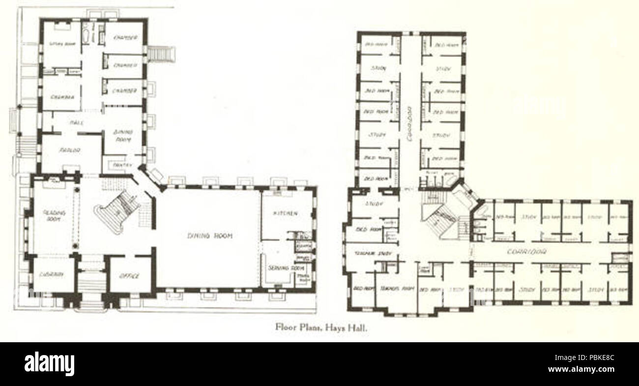 748 Hays Hall floor plan Stock Photo - Alamy