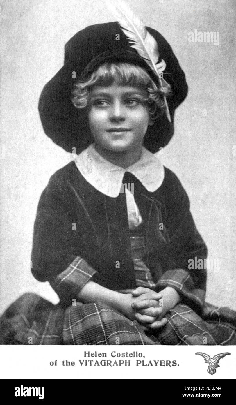 . English: Postcard of child star Helene Costello Postcard is ...
