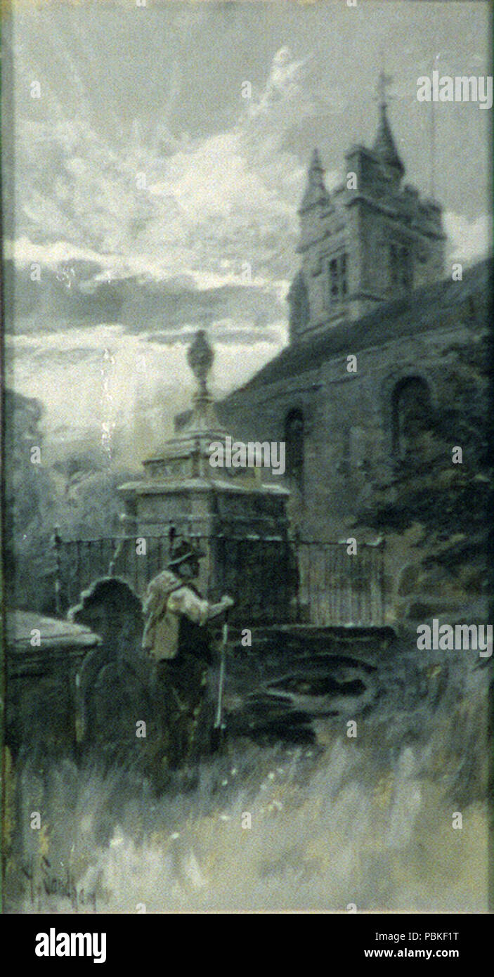 754 Henry Sandham - Hogarth's tomb Stock Photo - Alamy