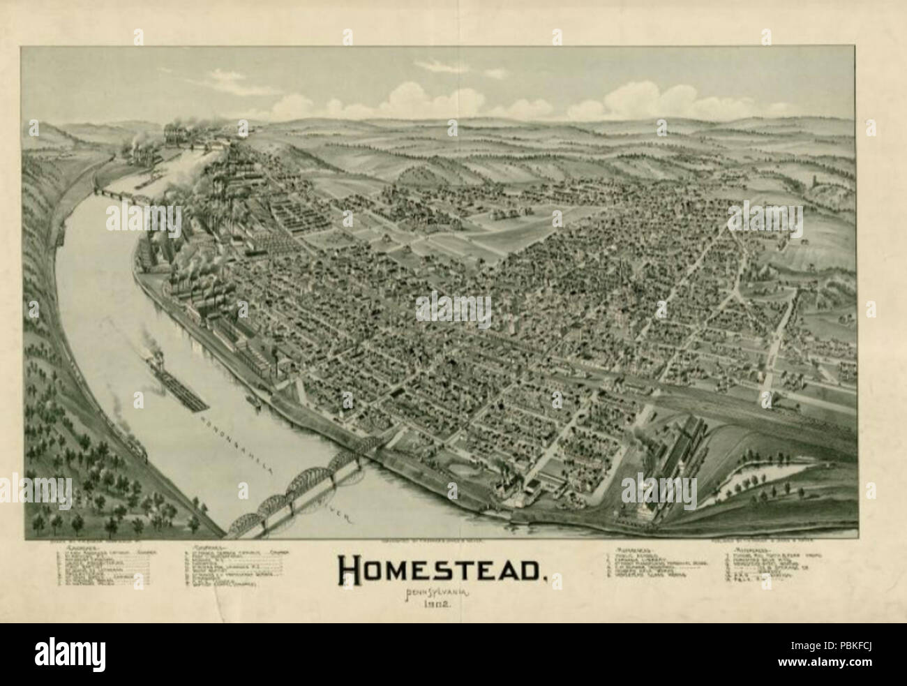 Homestead map hi-res stock photography and images - Alamy