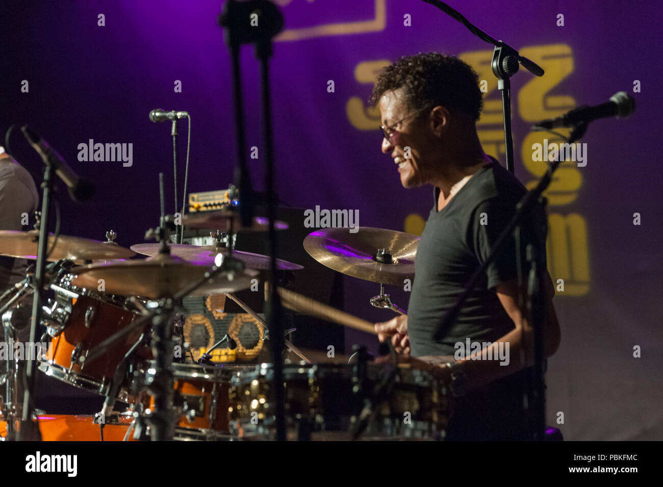 Anthony tidd on the electric bass hi-res stock photography and images ...