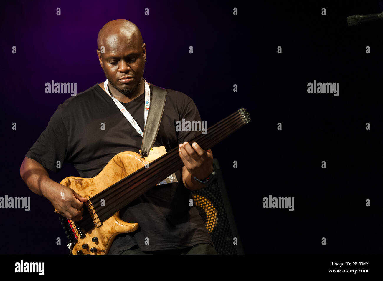 Anthony tidd on the electric bass hi-res stock photography and images ...