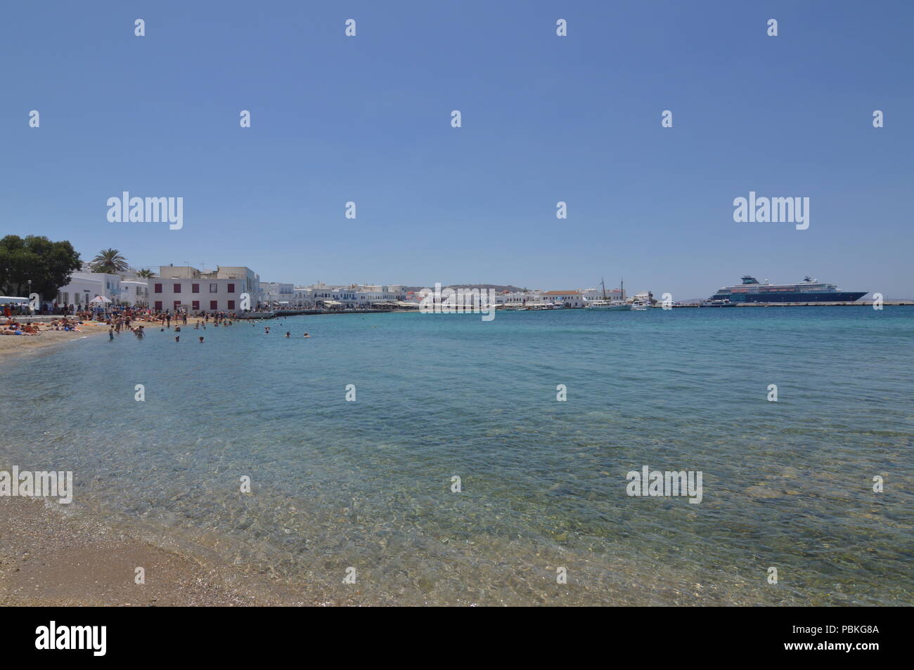 Idilica Beach In Chora Island Of Mykonos .Arte History Architecture ...