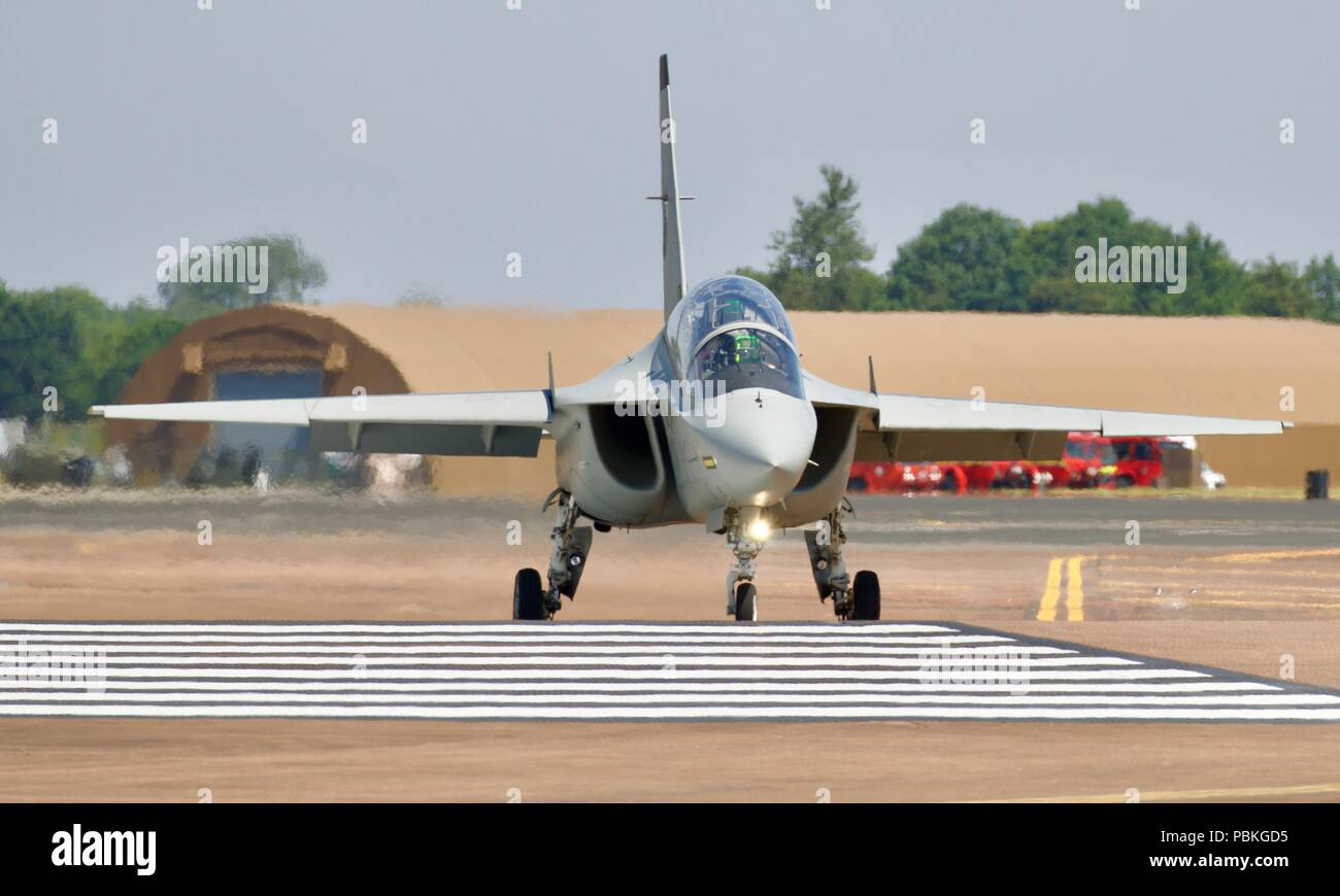 Italian Air Force T-346A Master jet trainer at the 2018 Royal ...