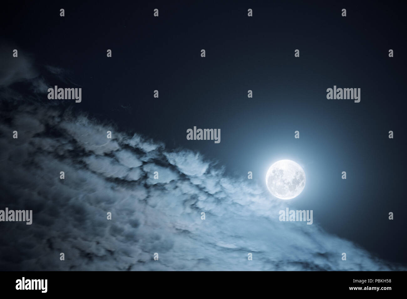 Full moon and clouds in sky hi-res stock photography and images - Alamy