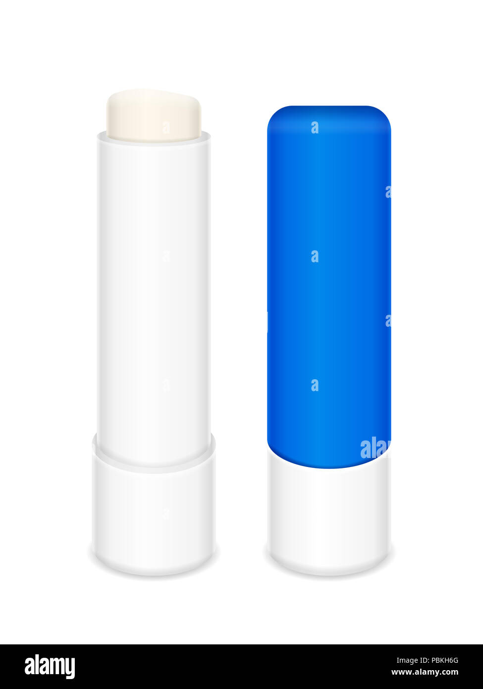 Lip balm stick on a white background. Vector illustration Stock Photo ...