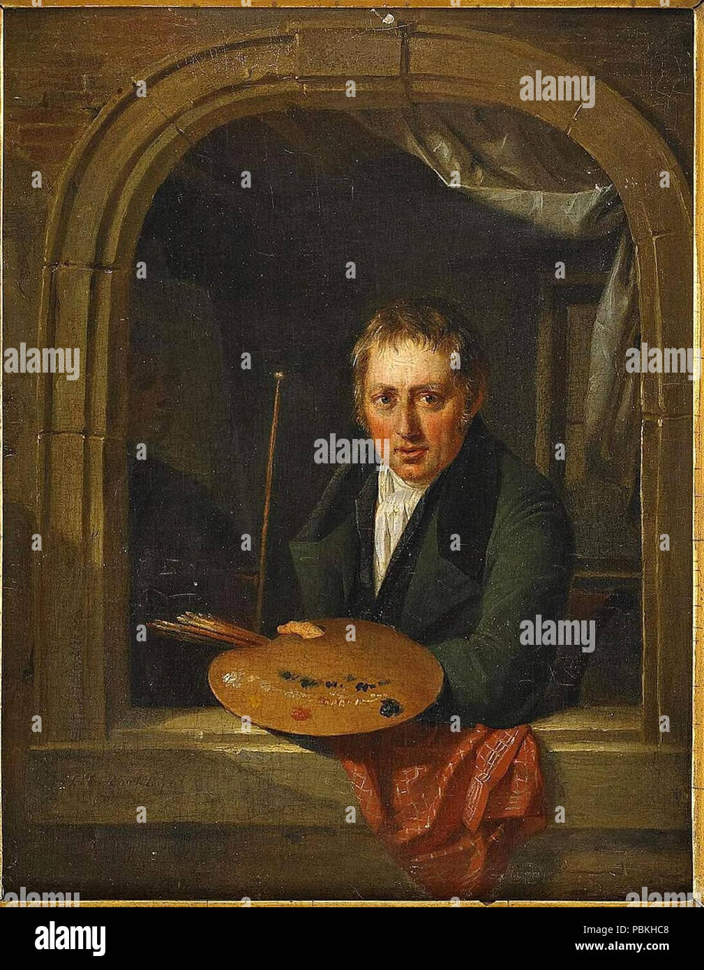 821 Jacques Joseph Eeckhout (1793-1861) self-portrait Stock Photo - Alamy