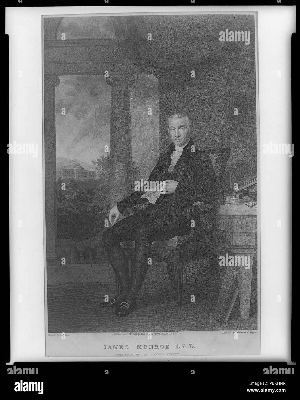 President james monroe Black and White Stock Photos & Images - Alamy