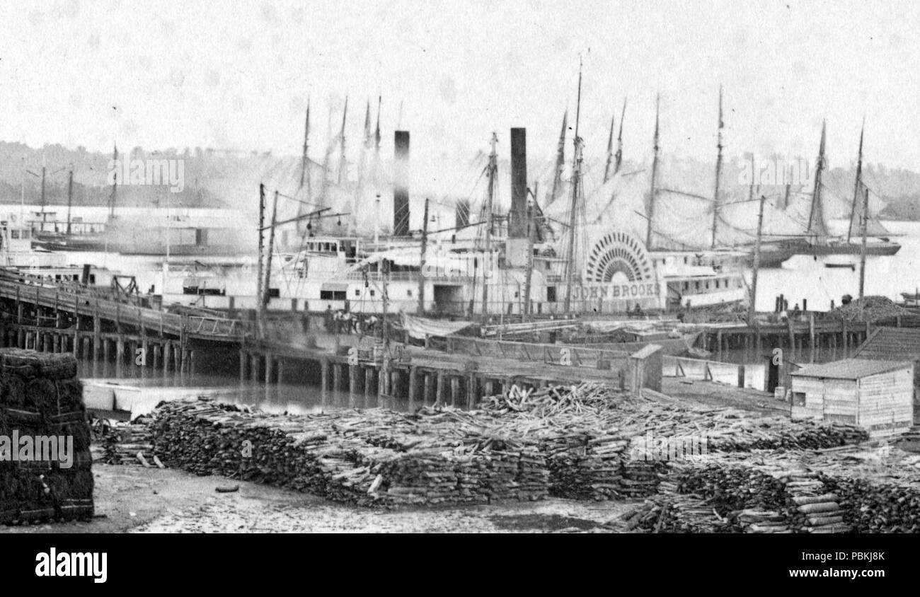 835 John Brooks (1859 steamboat) at Alexandria, Va Stock Photo - Alamy