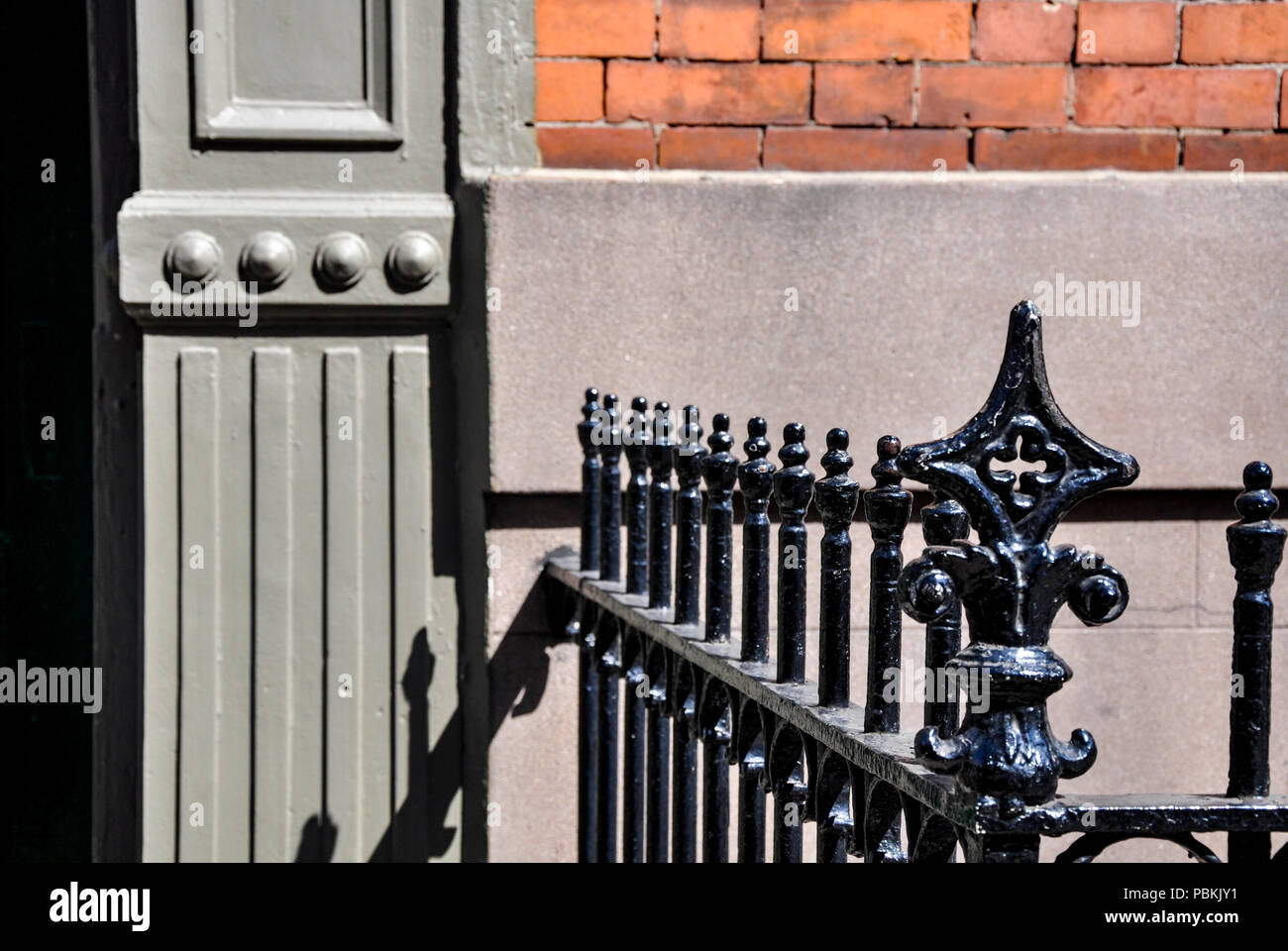 iron work fence Stock Photo - Alamy