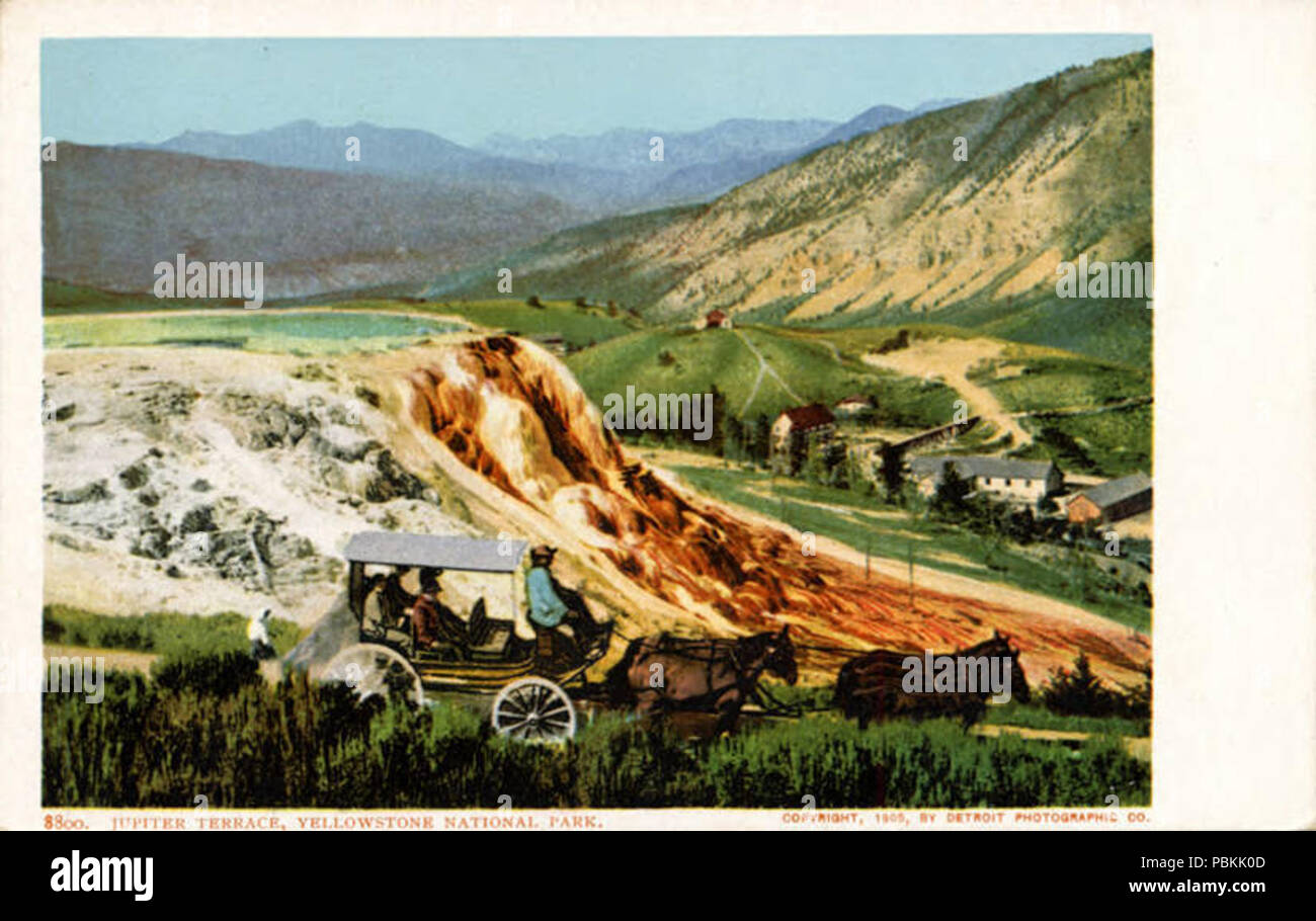 Jupiter terrace yellowstone hi-res stock photography and images - Alamy