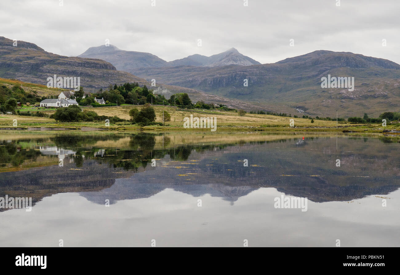 The mountains of Wester Ross in the west Highlands of Scotland are ...