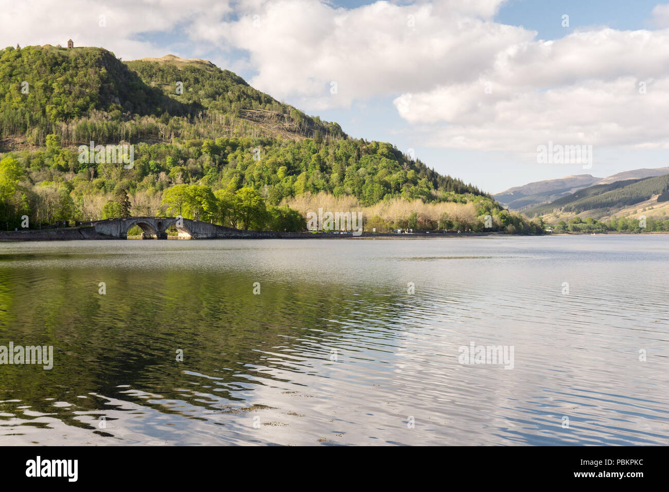The historic Aray Bridge, built as part of General Wade's military ...