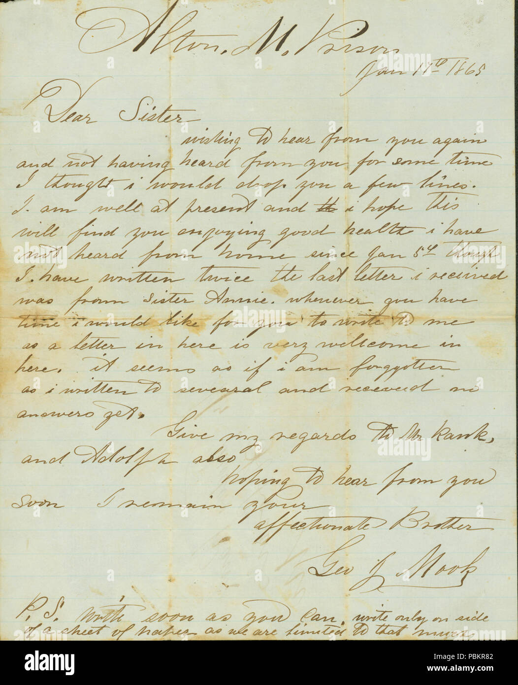 Prison letter hi-res stock photography and images - Alamy