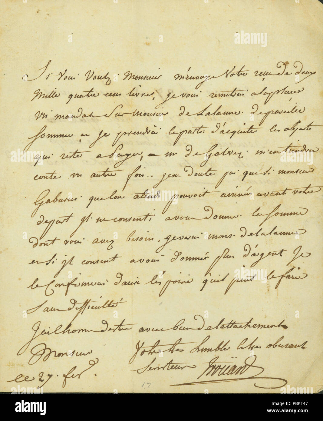 Letter writing in 18th century america hi-res stock photography and ...