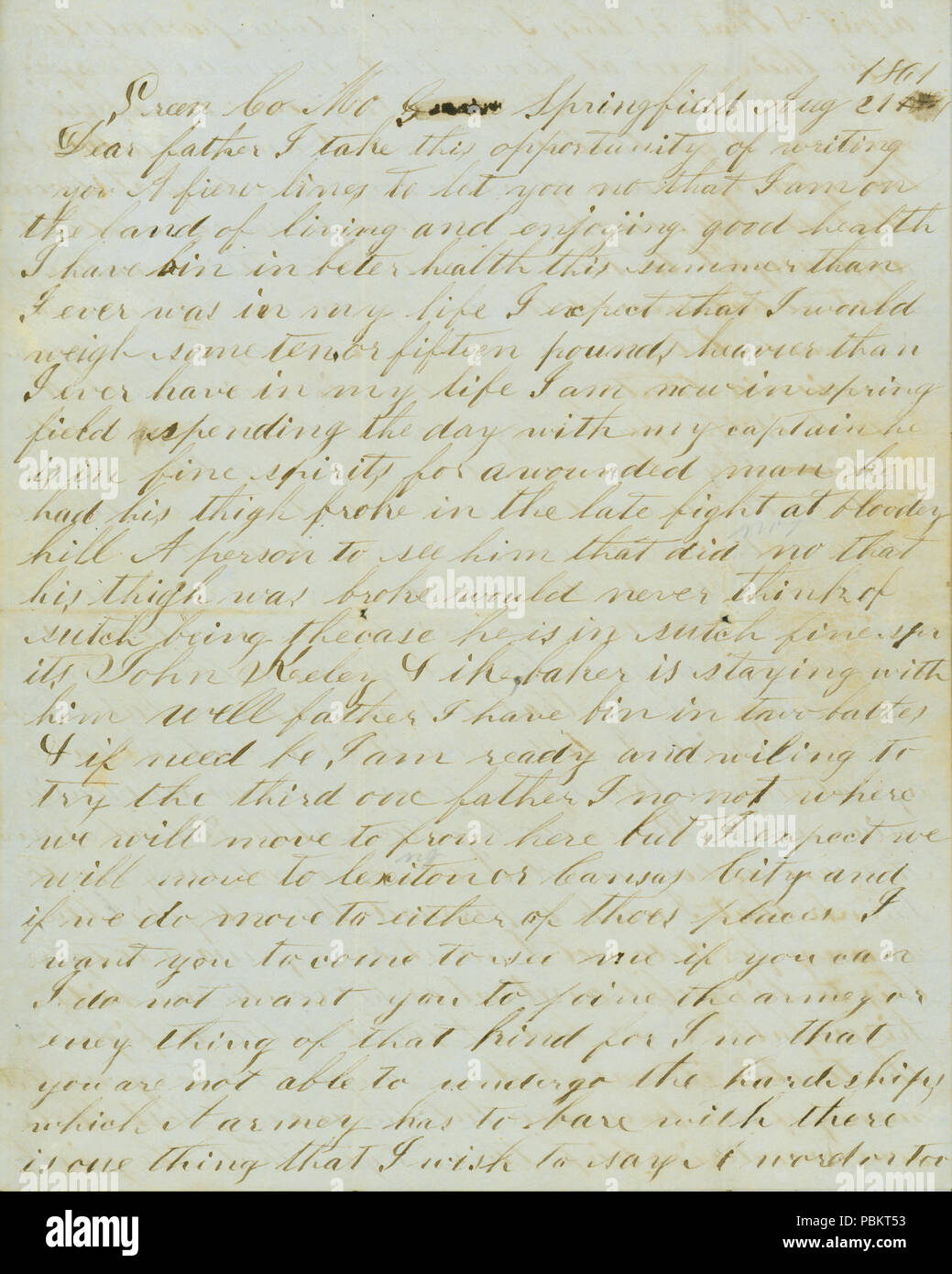 904 Letter from W. J. Hall, Springfield, to his father (J. C. Hall) and ...