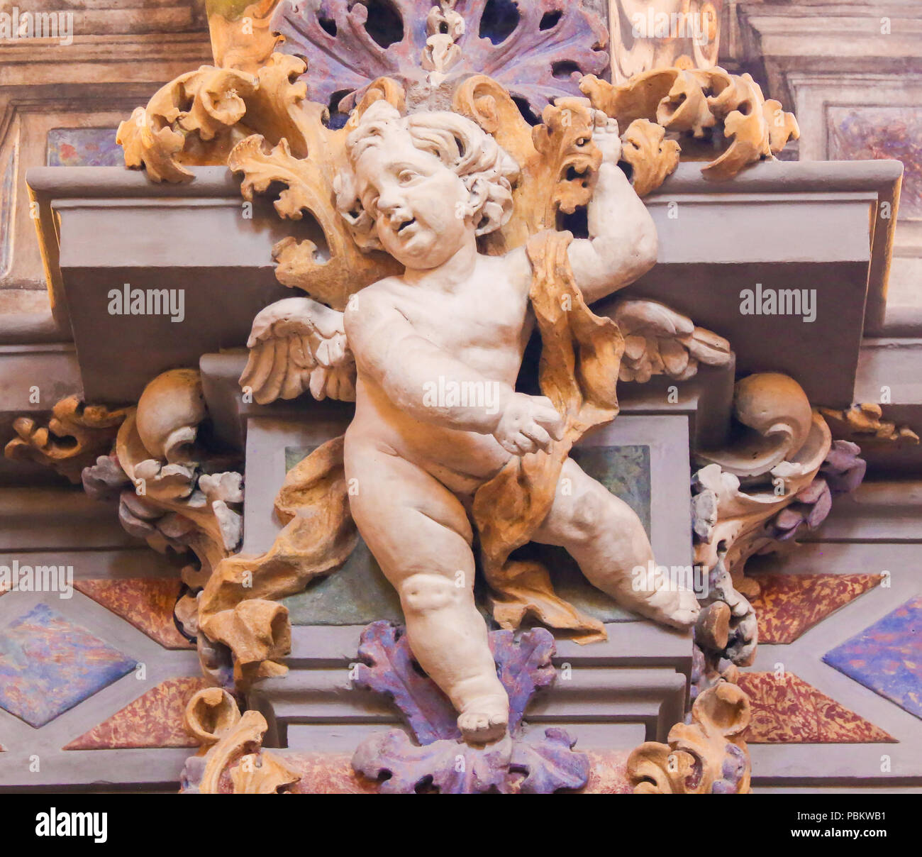 Baroque Angel Sculpture