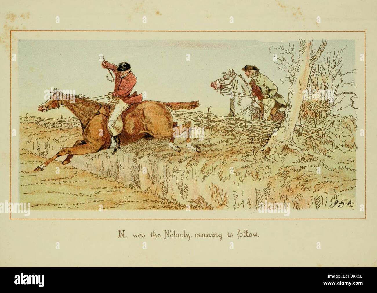 ABC of fox hunting (Plate 14 Stock Photo - Alamy