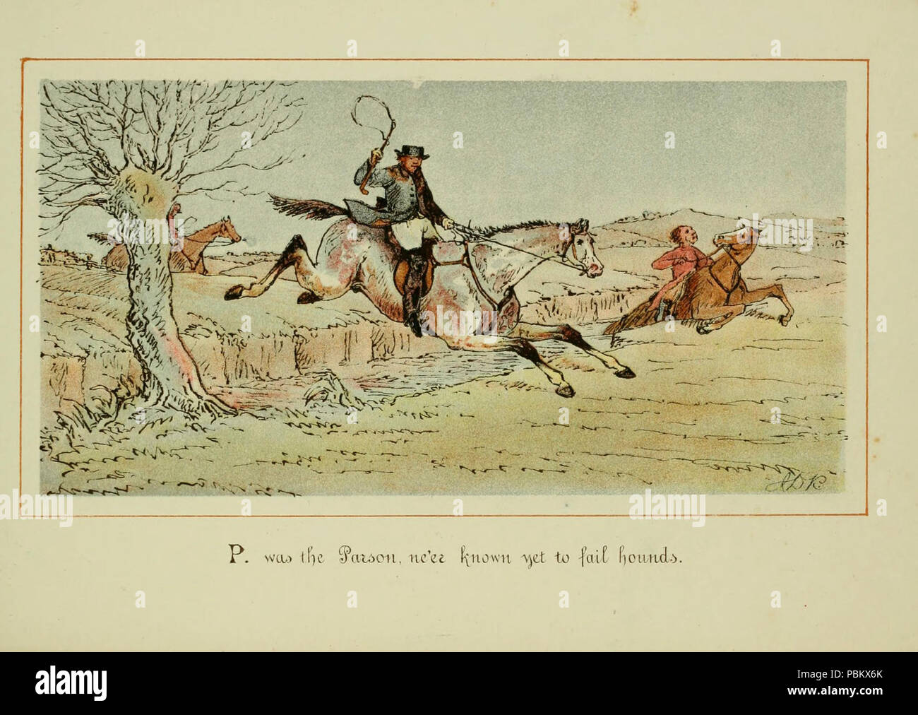 ABC of fox hunting (Plate 16 Stock Photo - Alamy