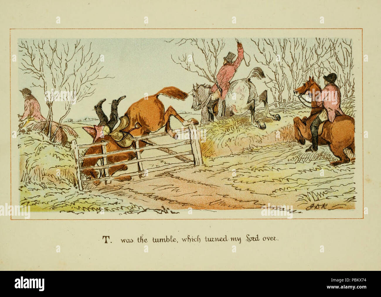 ABC of fox hunting (Plate 20 Stock Photo - Alamy