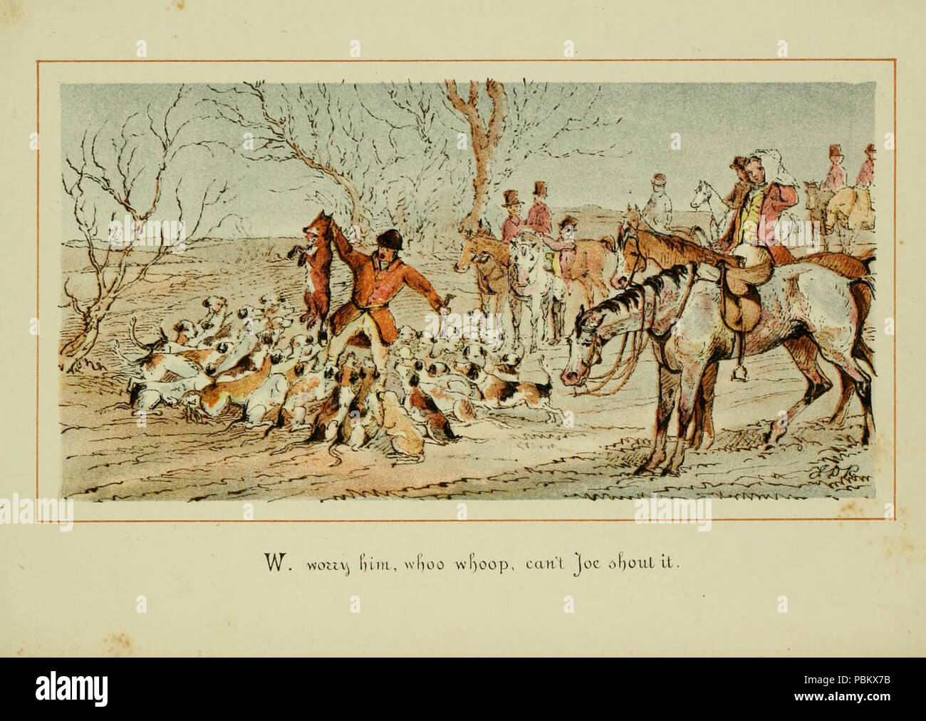 ABC of fox hunting (Plate 23 Stock Photo - Alamy