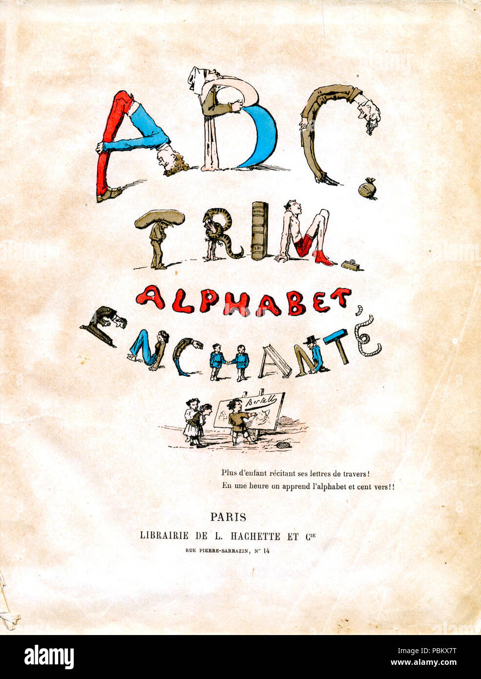 ABC trim ABC. het boek ABC trim alphabet enchanté Stock Photo - Alamy