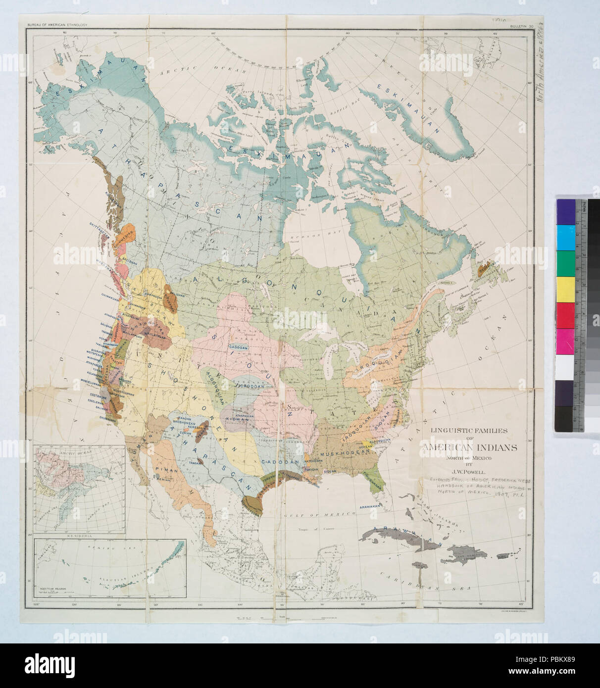 Map of native american tribes hi-res stock photography and images - Alamy