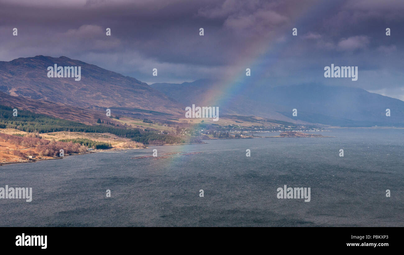 Scottish highlands rainbow hi-res stock photography and images - Alamy