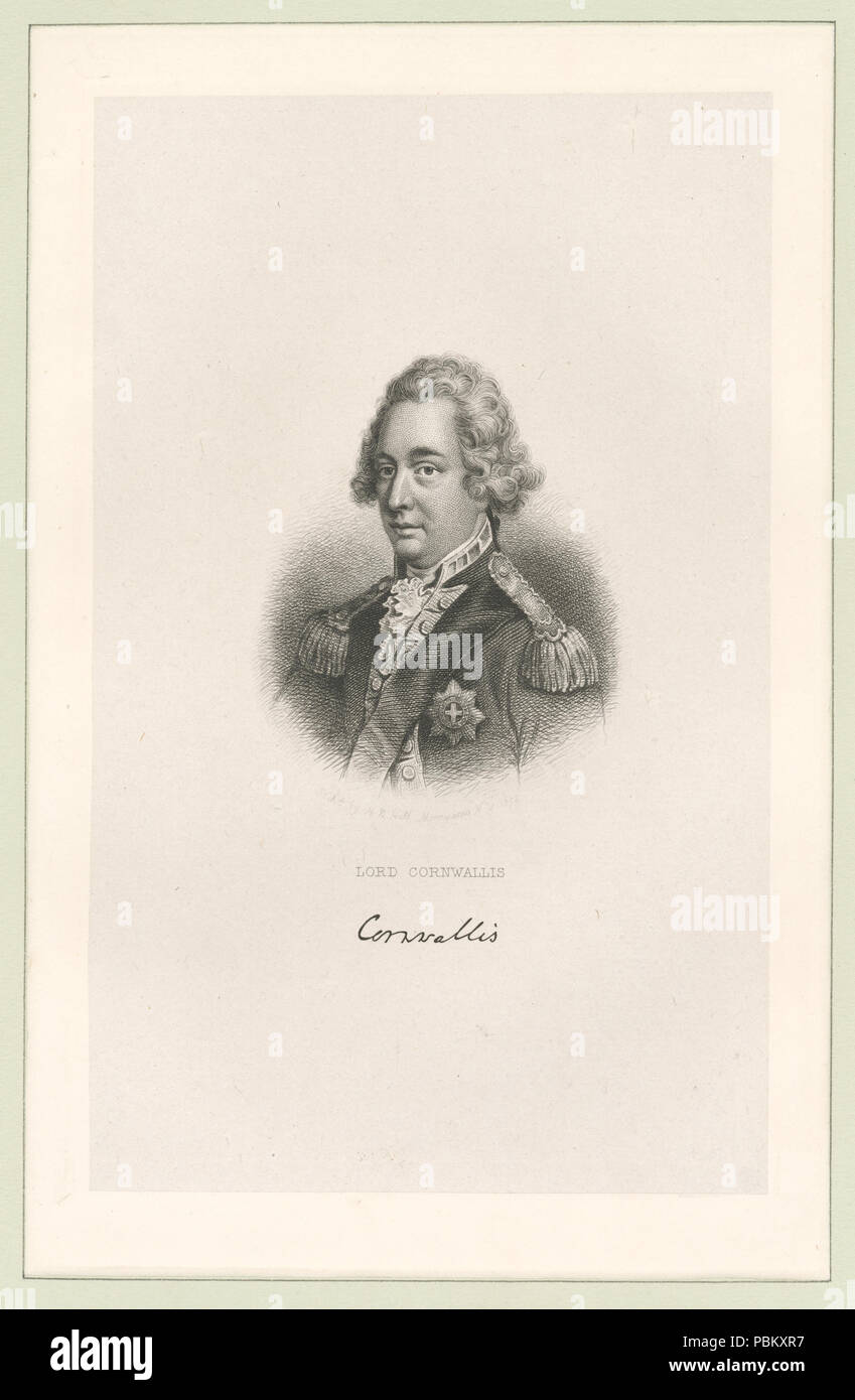 Lord general cornwallis hi-res stock photography and images - Alamy